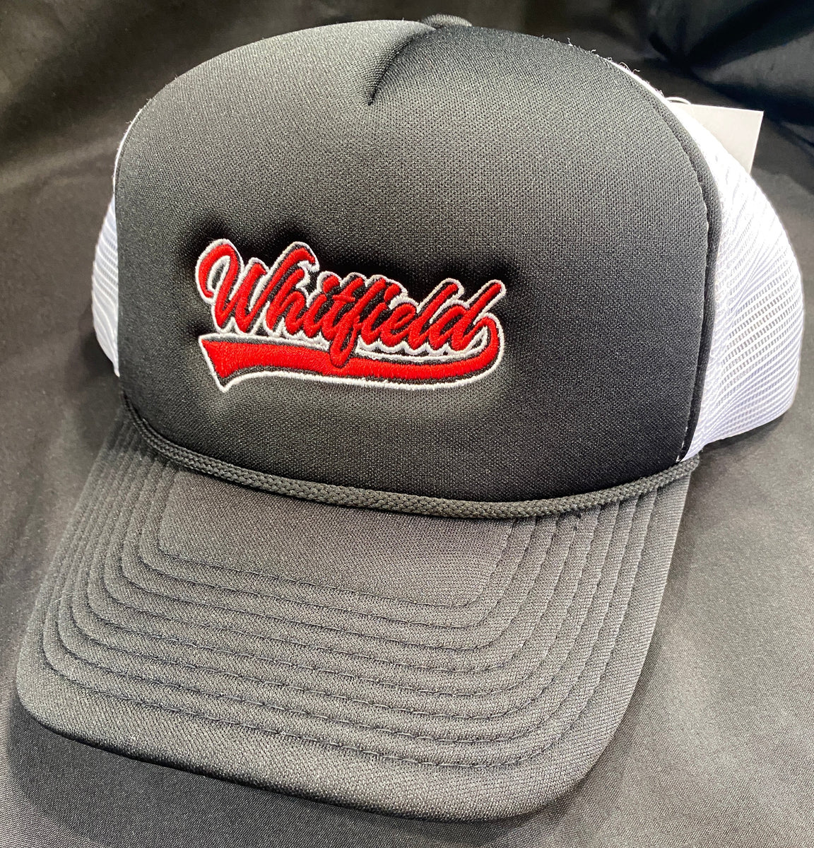 WHITFIELD LOGO BLK/WHT/RED TRUCKER HAT – Whitfield Manufacturing