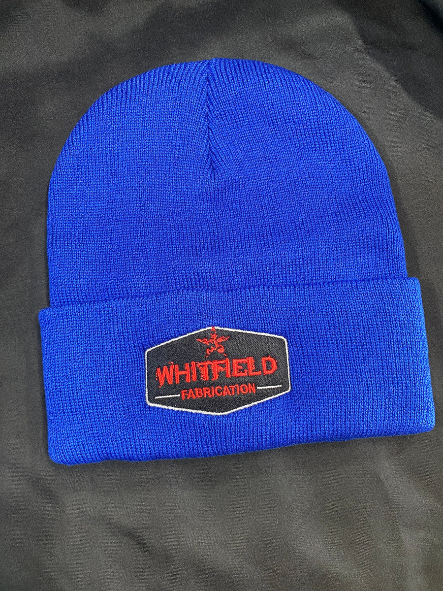 WHITFIELD LOGO BLUE BEANIE – Whitfield Manufacturing