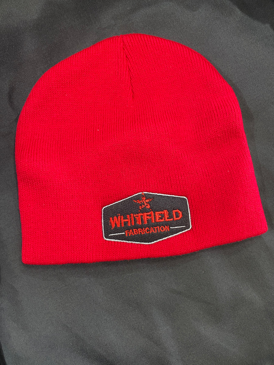 WHITFIELD LOGO RED BEANIE – Whitfield Manufacturing