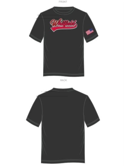 WHITFIELD LOGO BLK/RED T-SHIRT – Whitfield Manufacturing